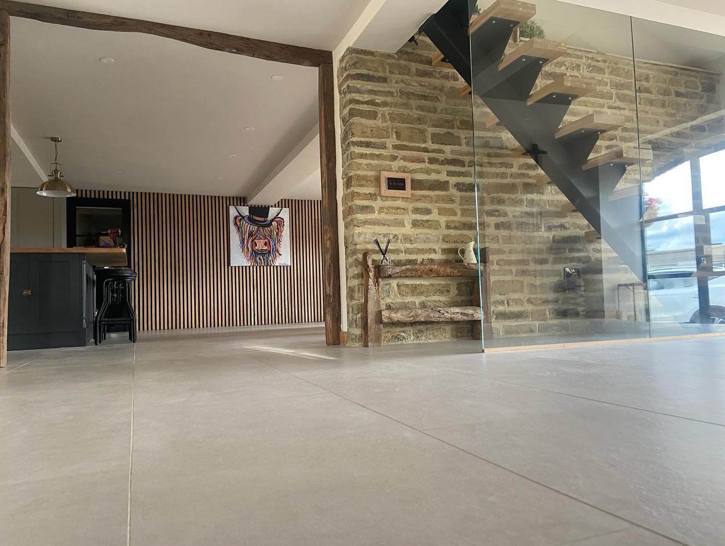 Barn conversion Kitchen, Living areas and bathrooms - Italian Tiles Outlet