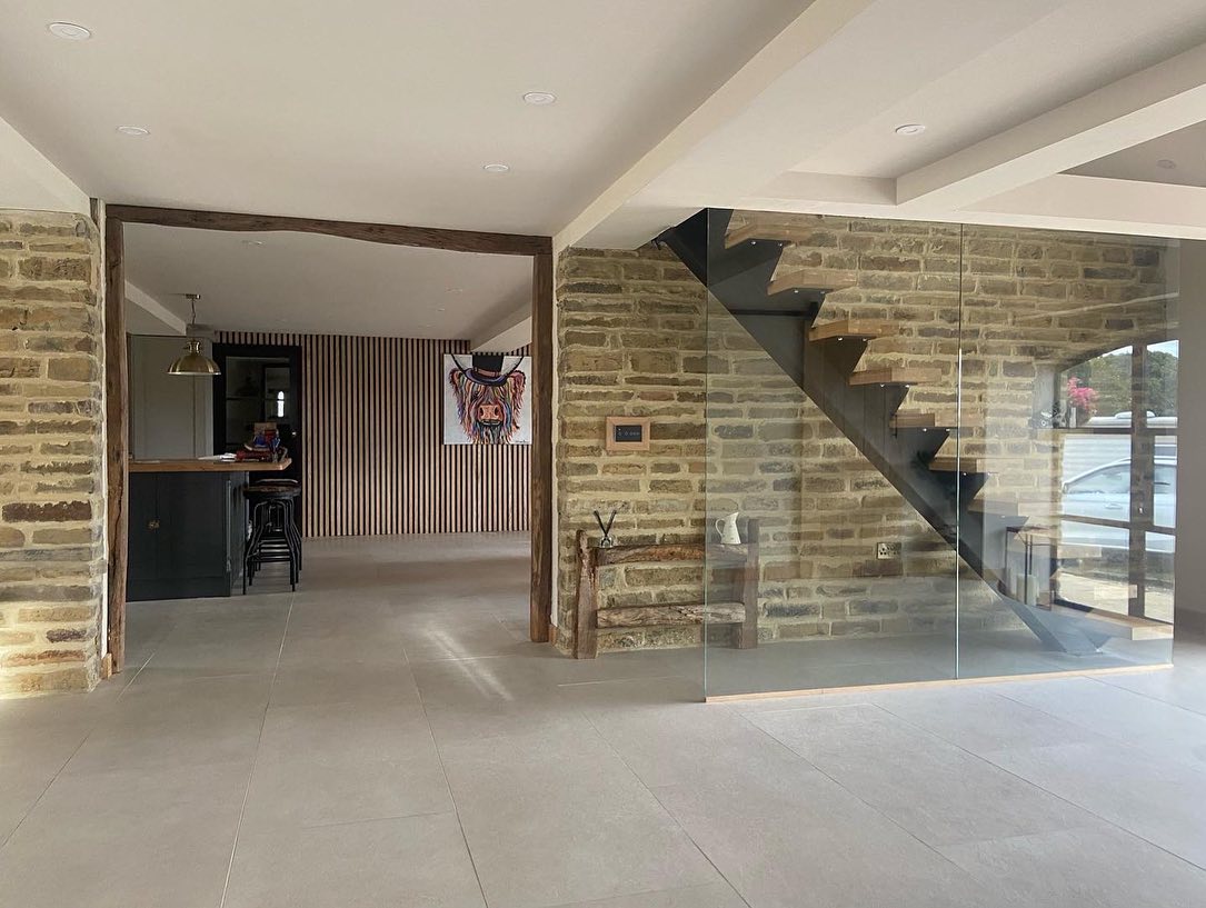 Barn conversion Kitchen, Living areas and bathrooms - Italian Tiles Outlet